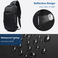Anti-theft Waterproof Crossbody Backpack — More than a backpack
